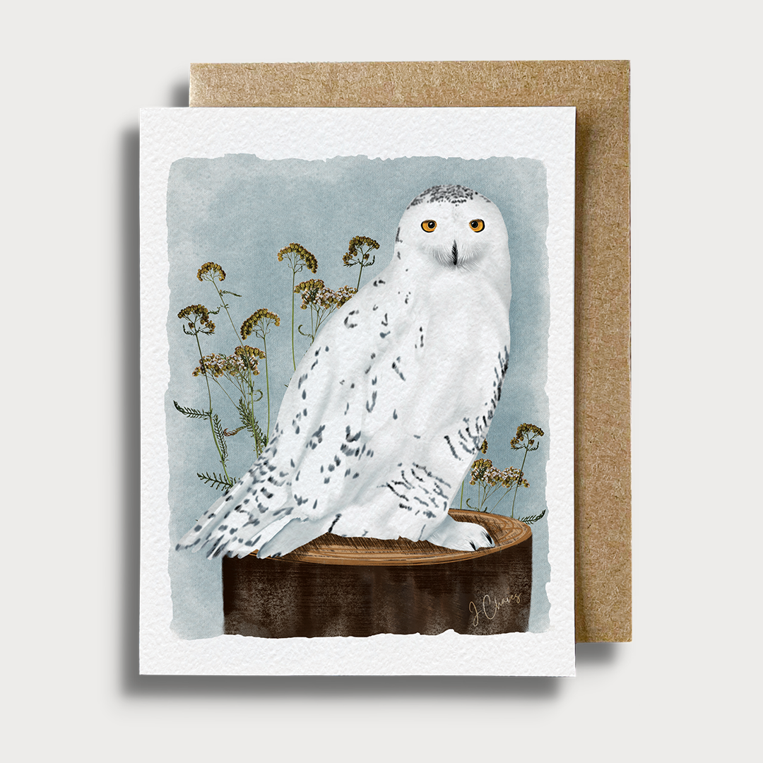 Snowy Owl Card – The Crafted Goat